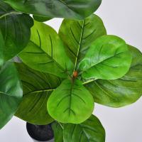 China Bathroom Decorative Artificial Potted Floor Plants Fiddle Leaf Fig for sale
