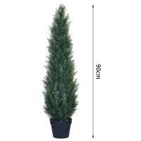 China 120-200cm Custom Size Artificial Cypress Evergreen In All Seasons Potted Floor Plants for sale
