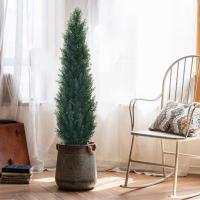 China 120-200cm Custom Size Artificial Cypress Evergreen In All Seasons Potted Floor Plants for sale
