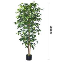 China Flame Retardant H180cm Artificial Ficus Plant , Ficus Fake Tree Natural Look for sale