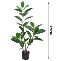 China Artificial Potted Floor Plants Small Ficus Pandurata For Garden Decoration for sale