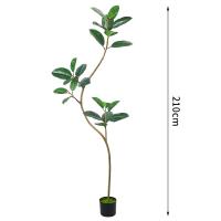 China Artificial Potted Floor Plants Small Ficus Pandurata For Garden Decoration for sale