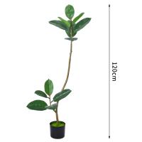 China Artificial Potted Floor Plants Small Ficus Pandurata For Garden Decoration for sale