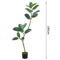 China Artificial Potted Floor Plants Small Ficus Pandurata For Garden Decoration for sale