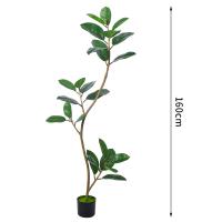 China Artificial Potted Floor Plants Small Ficus Pandurata For Garden Decoration for sale
