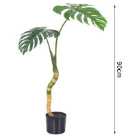 China Durable Furniture Pot Artificial Monstera Plants For Garden for sale