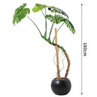 China Durable Furniture Pot Artificial Monstera Plants For Garden for sale