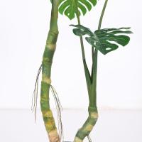 China Durable Furniture Pot Artificial Monstera Plants For Garden for sale