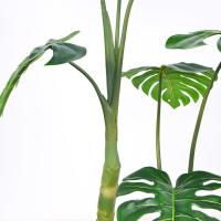 China Durable Furniture Pot Artificial Monstera Plants For Garden for sale