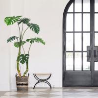 China Durable Furniture Pot Artificial Monstera Plants For Garden for sale
