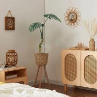China Durable Furniture Pot Artificial Monstera Plants For Garden for sale