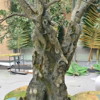 China Factory Priced Large Artificial Olive Tree Huge Ornamental Fiberglass Tree for Indoor Restaurants and Shopping Malls Decor for sale