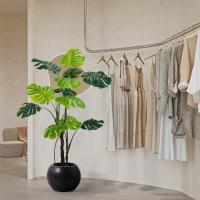 China 130/160/200/240cm Sizes Realistic PE Foliage artificial monstera plant for Indoor Tropical Decor for sale