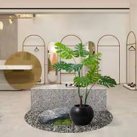 China 130/160/200/240cm Sizes Realistic PE Foliage artificial monstera plant for Indoor Tropical Decor for sale