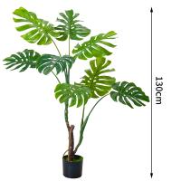 China 130/160/200/240cm Sizes Realistic PE Foliage artificial monstera plant for Indoor Tropical Decor for sale