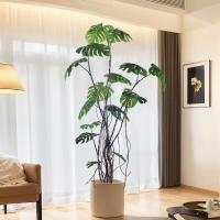 China 160cm/200cm/ 240cm monstera plant artificial Deliciosa with Dense Foliage for sale