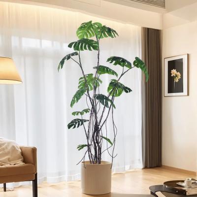 China 160cm/200cm/ 240cm monstera plant artificial Deliciosa with Dense Foliage for sale