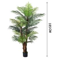 China Artificial Palm Tree 6FT, Fake Tree with Realistic Fiber Trunks , Faux Tropical Areca Floor Plant in Pot, Artificial Silk Plant for Home Decor Office Decor Indoor for sale