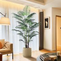 China 5ft 6FT 7ft Fake Tropical Palm Plant, Artificial Palm Tree, Pre Potted Faux Greenry Plant for House Living Room Outside Patio Office Home for sale