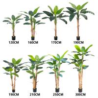 China Wholesale 7 FT Artificial Banana Tree Plant | Natural Bark Trunk | Free Maintenance | Indoor Palm for Living Room & Office Decor for sale