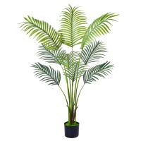 China Artificial Palm Tree  wholesale​ Realistic Fiber Trunks Faux Tropical Areca Floor Plant for Indoor Home and Office Decor for sale