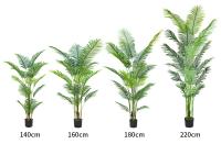 China 6ft Indoor Artificial Palm Trees thick foliage Tall Faux Silk Large Artificial Plant For Home Decor for sale