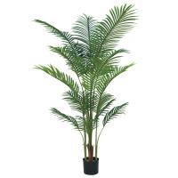 China 6ft Indoor Artificial Palm Trees thick foliage Tall Faux Silk Large Artificial Plant For Home Decor for sale