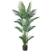 China 6ft Indoor Artificial Palm Trees thick foliage Tall Faux Silk Large Artificial Plant For Home Decor for sale