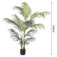 China Faux Silk Hawaii Palm Artificial Plant Wholesale Palm Trees For Indoor Home Living Room Corner Decor Faux Tropical Plant for sale