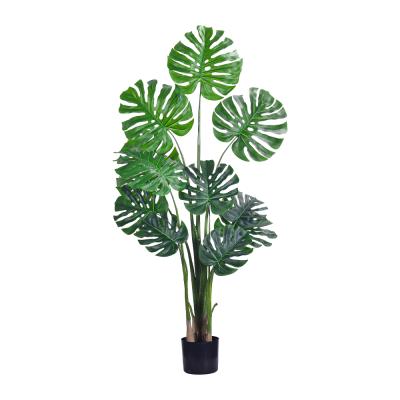 China 4ft 5.3ft 6ft Realistic Artificial Monstera Plant​ For Home And Office Decoration Custom Sizes Available for sale