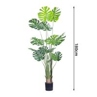 China 4ft 5.3ft 6ft Realistic Artificial Monstera Plant​ For Home And Office Decoration Custom Sizes Available for sale