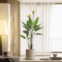China artificial plant manufacturer 150cm artificial bird of paradise plant with realistic flower for indoor decoration for sale