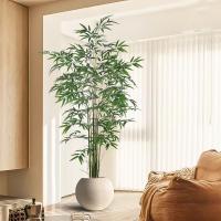 China Wholesale Artificial Bamboo Plant Tree With Plastic Pot For Home Decor, Apartment Or Office– Realistic Fake Indoor Plants For Living Room, Bedroom, Bathroom, Entryway – Faux Greenery For Home DéCor for sale