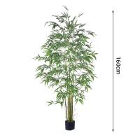 China Wholesale Artificial Bamboo Plant Tree With Plastic Pot For Home Decor, Apartment Or Office– Realistic Fake Indoor Plants For Living Room, Bedroom, Bathroom, Entryway – Faux Greenery For Home DéCor for sale