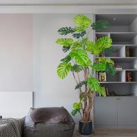 China 240cm Giant Artificial Monstera Plants With Realistic Leaves For Office & Hotel Decor for sale