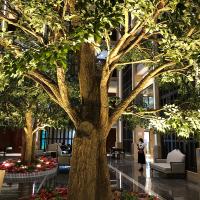China 10-13ft Customizable Large Artificial Banyan Ficus Tree With Dense Canopy - Lobby Centerpiece For Commercial Spaces for sale
