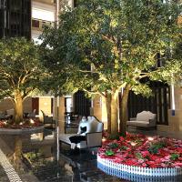 China 10-13ft Customizable Large Artificial Banyan Ficus Tree With Dense Canopy - Lobby Centerpiece For Commercial Spaces for sale