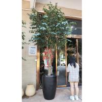 China Indoor/Outdoor Faux Silk Plant 2.8m 9.3ft Ficus Artificial Tree​ For Home, Office, Living Room, And Garden Decor for sale