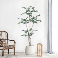 China Green Bonsai 5.2 FT 6 FT Japanese Maple Tree Artificial For Home Living Room Decoration for sale