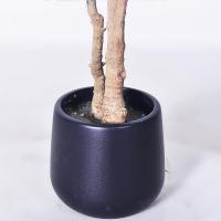 China Haihong Manufacturer silk leaves 6 ft artificial ficus tree​  and Natural Trunk, Faux Ficus Tree with Plastic Pot, Fake Ficus Tree for Office Home Farmhouse for Indoor Outdoor Decor for sale