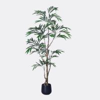 China Factory wholesale artificial weeping fig tree 5.2ft 6ft faux ficus plant​ for home living room decor for sale