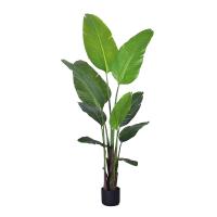 China artificial palm tree plants 4 ft 5.3 ft 6 ft best artificial bird of paradise plant Greenery Bonsai Tropical Artificial Plant for Party Hotel Wedding Decor for sale