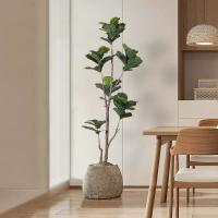 China Faux Indoor Plants 160cm 185cm Faux Fiddle Leaf Fig Plant​ Fake Tree Indoor House Potted Plant For Home Office Decoration for sale