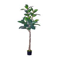 China Indoor Outdoor Decor Fake Tree In Pot Plastic Plants Artificial Tree Faux Rubber Tree​ For Home Decor Office Living Room for sale