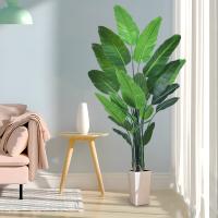 China Faux Traveller's Palm Tree (artificial birds of paradise plant​) - 180cm/210cm Realistic PE Leaf Artificial Plant for Indoor Outdoor Decor for sale