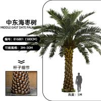 China Haihong Artificial Palm Trees UV Resistant Large Fake Tropical Date Palm Tree Coconut Palm for Airport Outdoor Decoration for sale