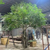 China Artificial Bayan Tree Large Evergreen Ficus Tree Artificial Tree Artificial Large Decorative Indoor Tree for Wedding Decoration for sale