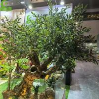 China Large Artificial Tree Decorative PlantWedding Giant Faux Olive Tree For Indoor Decoration Silk Plants Luxurious Mall Decoration for sale