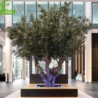China Large Artificial Tree Decorative PlantWedding Giant Faux Olive Tree For Indoor Decoration Silk Plants Luxurious Mall Decoration for sale