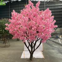 China 3m-6m LED Lights Artificilal Cherry Flowers Tree Customize Indoor Sakura Faux Decor Tree Big Artifical Blossom Trees for Wedding for sale